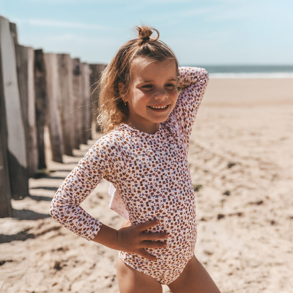 Flower bud UV50 swimsuit | Salted Stories